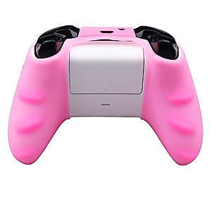 RALAN Pink Controller Skins for Xbox One, Silicone Controller Cover Skin Protector Compatible for Xbox Ones Controller (Pink Pro Thumb Grip x 2,Cat + Skull Cap &Cover Grip x 2) Blue Butterfly Pink