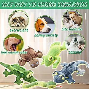 LECHONG Stuffed Animal Dog Toys, 5 Pack Tough Squeaky Dog Toys, Plush Toys Assortment, Great Value Dog Toys Bundle, Woodland Series Dog Chew Toys for Large Medium and Small Dogs Puppy Pet Toys