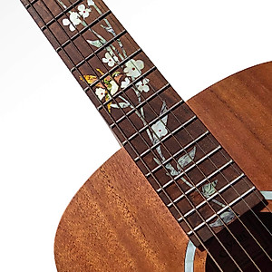 Inlay Sticker Fret Markers for Guitars - Tree of Life w/Hummingbird, FT-055TL-HM