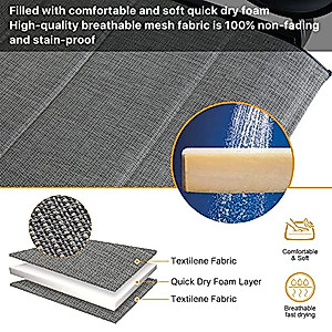 Iwicker Patio Dining Chairs, Outdoor Swivel Dining Chairs with Textilene Mesh Fabric, Set of 2