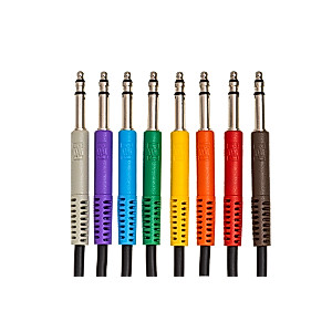 Hosa TTS-845 Balanced Patch Cables, TT TRS to Same, 1.5 ft