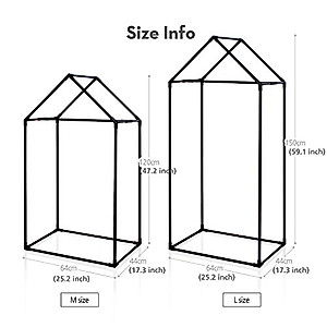 PETITE MAISON Kids Closet - Dress up Clothing Garmet Rack, Hanging Costume Organizer with Cute House Frame, Handmade Premium Quality, 25" x 17" x 47", Aluminium Super-Light, Medium Black