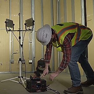 Klein Tools KTB500 Portable Power Station, 505Wh Lithium-Ion Power Station, 120V/500W Pure Sine Wave AC Power, Solar Panel Compatible