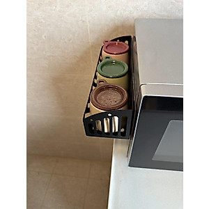 NAFCOOL Magnetic Spice Fridge Rack Shelf Organizer for Refrigerator, 4 Packs Moveable Magnetic Seasoning Organizer Shelves Kitchen Gadgets for Refrigerator Microwave Oven Washer, 19.88” Long