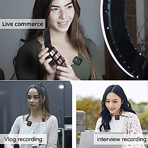 HiBy MC1 Wireless Microphone for PC/Tablet/Camcorder/Camera/Smartphone 1TX +1RX (SV)