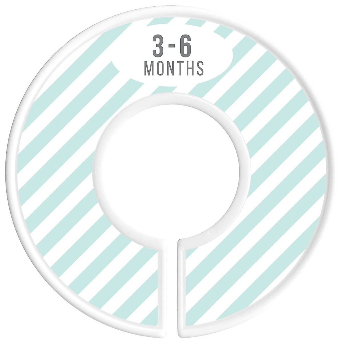 Baby Closet Size Dividers, Mint, Set of 6 Organizers, BoyStripe, Chevron
