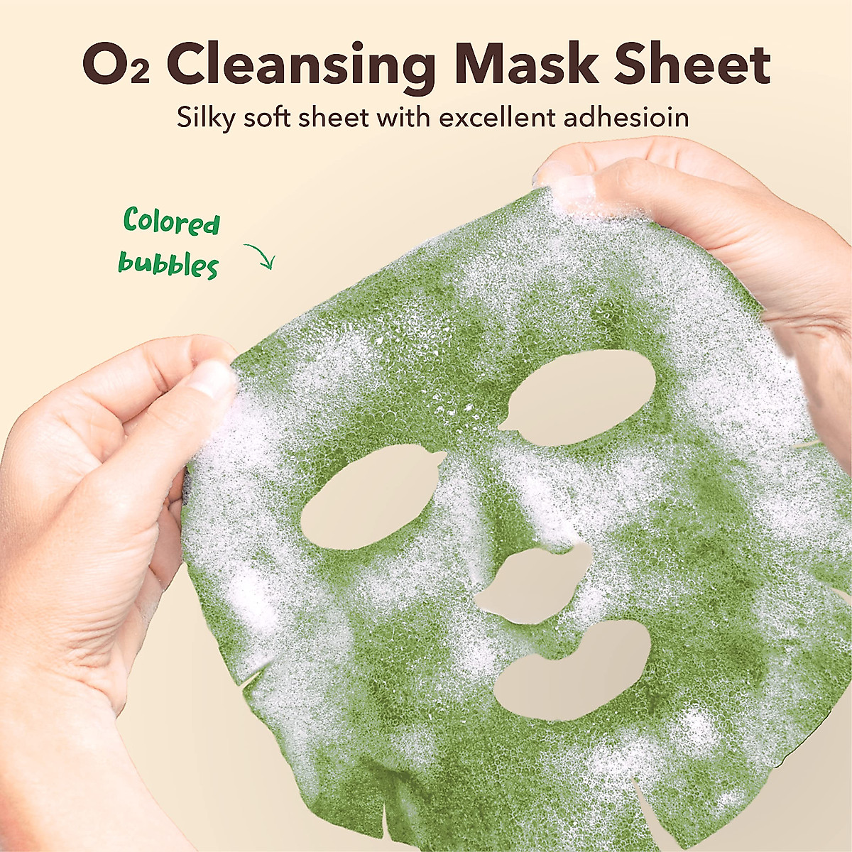 PUREDERM Deep Purifying Green O2 Bubble Mask 0.88oz x 5ea / Korean beauty/Bubble mask/Cleansing foam/Cleanser/Purifying mask/Green tea mask/Face toxin