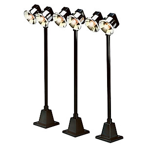 Lionel Black #65 Yard Lights 3-Pack Model Train Accessory