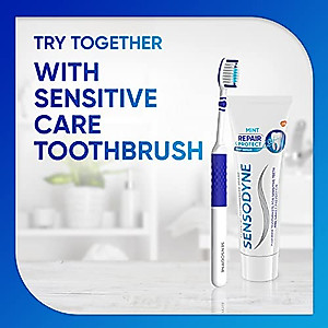 Sensodyne Repair and Protect Mint Toothpaste, Toothpaste for Sensitive Teeth and Cavity Prevention, 3.4 oz