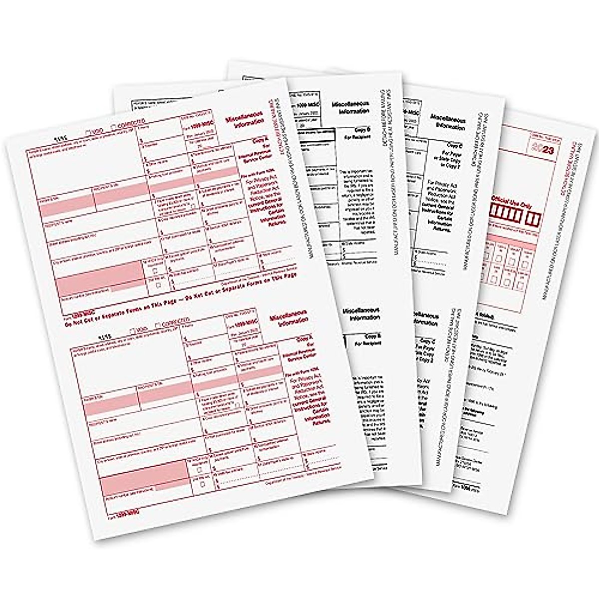 1099 MISC Forms 2023, 1099 MISC Laser Forms IRS Approved Designed for Quickbooks and Accounting Software 2023, 4 Part Tax Forms Kit, 25 Vendor Kit - Total 54 (105) Forms