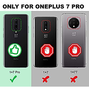 Shields Up OnePlus 7 Pro Case | 10ft. Drop Tested | Carbon Case | Ultra Slim | Lightweight | Scratch Resistant | Shockproof Rugged Protective Cover with Kickstand for OnePlus 7 Pro/ 1+7 Pro -Black