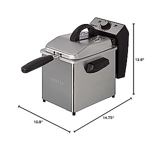 Cuisinart CDF-130 Deep Fryer, 2 Quart, Stainless Steel