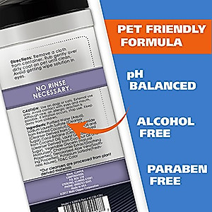 Wahl Pet Refresh Lavender Cleaning Wipes for All Dog Breeds - Use on Ears, Nose, Paws, Bottom, & Sensitive Areas - 50 Wipes - 820018A