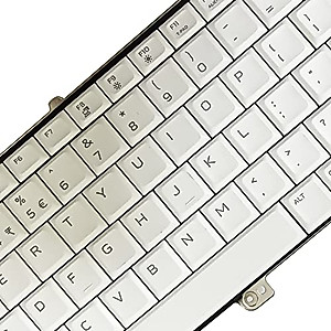 ZAHARA Per-Key RGB Keyboard Backlit US White 17.3" Replacement for Dell Alienware Area 51M Area-51M 9th Gen Intel Core i9-9900K i7-9700K Gaming Laptop 07NF7F 7NF7F