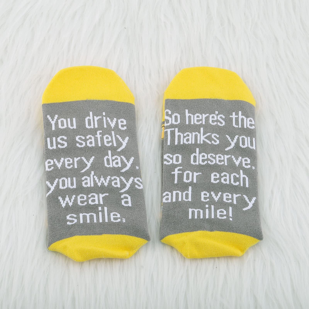 MBMSO 2 Pair School Bus Driver Socks School Bus Driver Appreciation Gifts Thank You Gifts School Bus Monitor Gifts Bus Driver Socks (2 Pair School Bus Driver Socks)