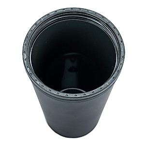 STRATA CUPS Classsic Black Tumblers with Lids (12 pack) - 16oz Colored Acrylic Cups with Lids and Straws | Double Wall Matte Plastic Bulk Tumblers With FREE Straw Cleaner! Customizable DIY Gifts