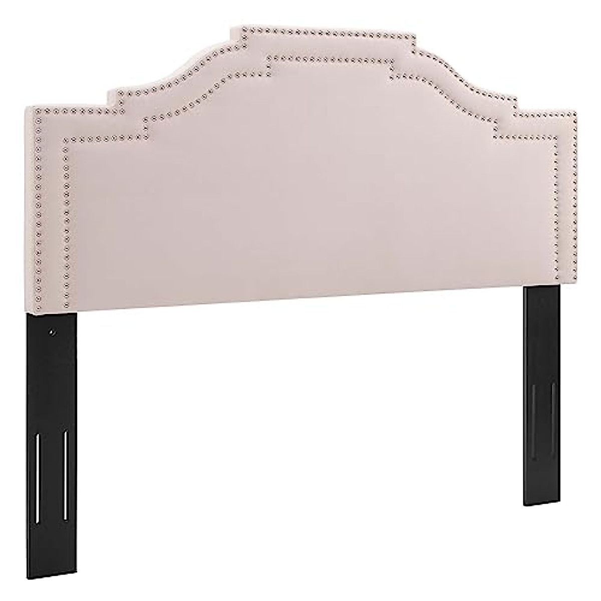 Modway MOD-6850-PNK Adelaide Performance Velvet Twin Bed, Pink Platform