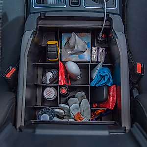 Vehicle OCD - Center Console Organizer for Ford F250 / F350 SuperDuty (2017-2022) and Expedition (2018-2024) (full console w/bucket seats ONLY) - Made in USA