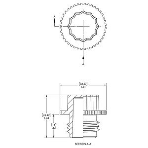 Caplugs P-68B P Series – Plastic Threaded Plug for NPT/NPS Pipe Fittings, 40 Pack, Red HD-PE, Thread Size NPS 3/4" Tapered & Straight, Temporary Seals, Thread Protection, Leak Prevention (99394678)
