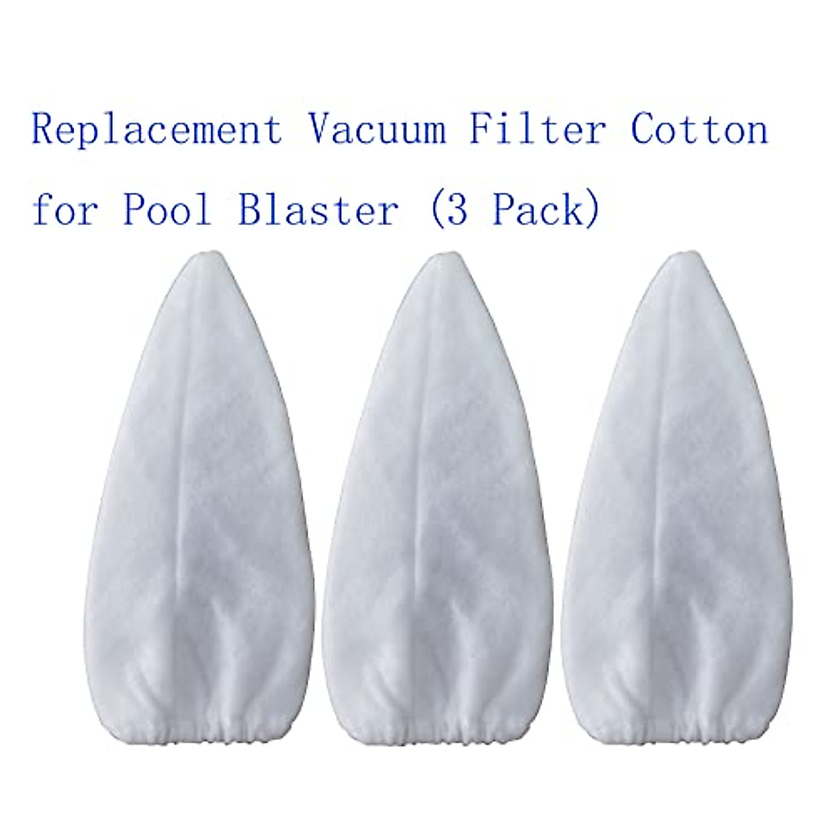 KLMHT Replacement Vacuum Filter Cotton for Pool Blaster (3 Pack)
