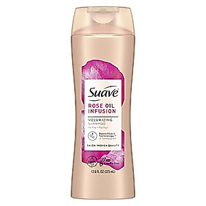 Suave Professionals Shampoo For Fine to Flat Hair Rose Oil Infusion Volumizing Shampoo 12.6 oz
