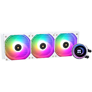 Thermalright Frozen Notte 360 White ARGB Water Cooling CPU Cooler, 360 White CPU Cooler Specifications, 3×120mm PWM Fans, S-FDB V2 Bearings, Suitable for AMD/AM4, Intel LGA 1700/1150/1151/1200/2011