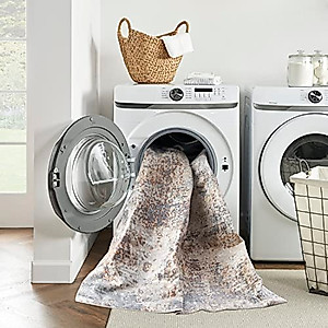 Nourison Astra Machine Washable Abstract Multicolor 2'2" x 4' Area Rug, Easy -Cleaning, Non Shedding, Bed Room, Living Room, Dining Room, Kitchen (2x4)