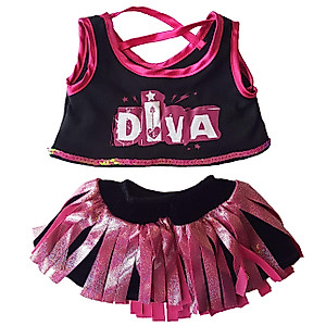 Diva Girl Outfit Teddy Bear Clothes Fit 14" - 18" Build-a-bear and Make Your Own Stuffed Animals