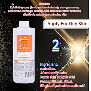 Marfort AS1 SA2 AO3 Aqua Peeling Solution Top Salon Skin Scrub Hydra Skin Scrub Special Solution Small Bubble Solution (40fl oz)