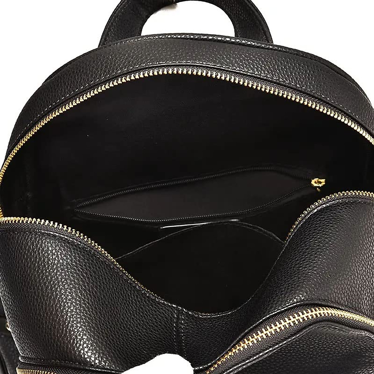 Special made fancy backpack for women, stylish and fashionable backpack made out of artificial leather (black)