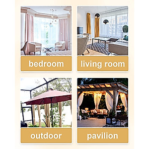 OySeyFo 8 Pack Magnetic Curtain Tiebacks, Drapery Holdbacks with Upgraded Magnet Convenient Drape Tie Backs European Style Decorative Curtain Ties for Home&Office Window Draperies(White)