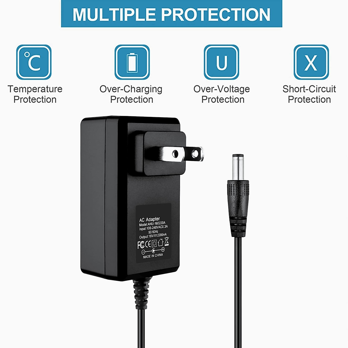 SLLEA 16V AC/DC Adapter Charger for Model IMW645 Bluetooth Speaker Power Supply Cord Cable PS Battery Charger