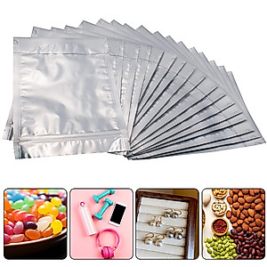 Wisesorb 1 Quart 90 Packs Mylar Bags For Food Storage, 7"x 10" Mylar Bags With Window, Freeze Dried Candy Bags, Reusable Storage Bags For Food, Mylar Food Storage Bags for Long Term Food Storage