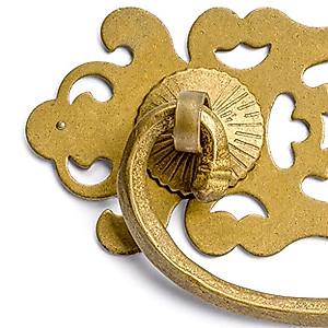 Hardware Philosophy Scattered Pearl Brass Drawer Handle Hardware Pulls 4" - Set of 2