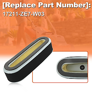 Mtanlo Air Filter Cleaner For Honda GXV160 HRC216K1HA HRC216K 17211-ZE7-W03 Lawn Mower, 1 x Air Filter