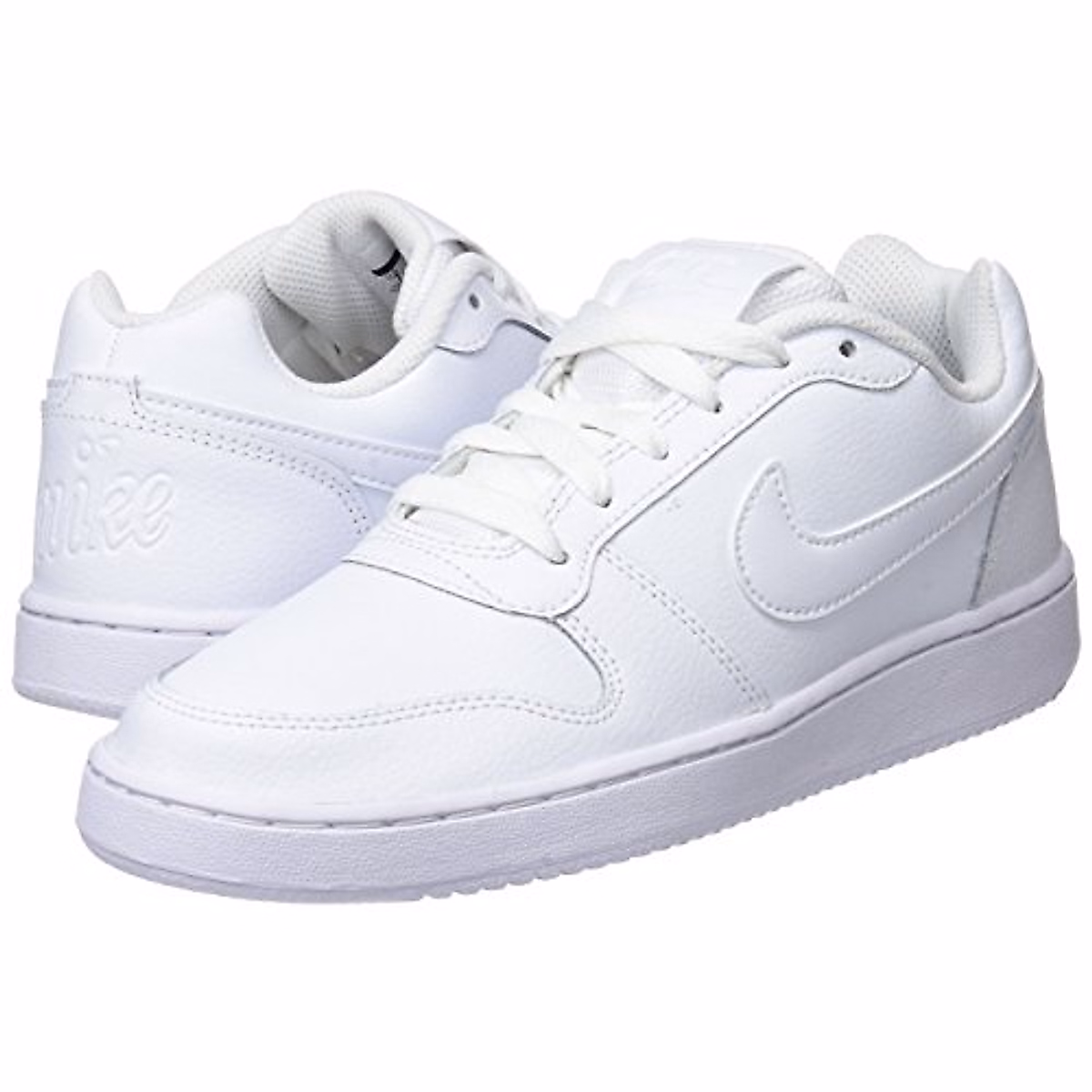Nike Women's Ebernon Low Sneaker, White/White, 5.5 Regular US