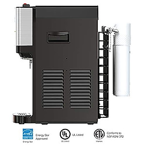 Brio Countertop Self Cleaning Bottle Less Water Cooler Dispenser with Filtration - Hot Cold and Room Temperature Water