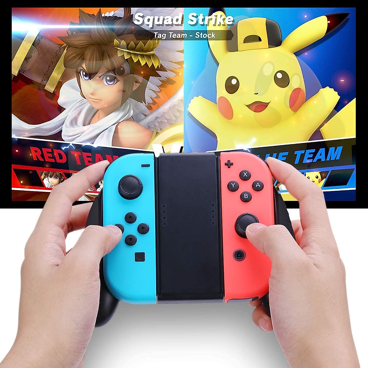 HEYSTOP Grip Compatible with Nintendo Switch OLED/Nintendo Switch JoyCon 3 Pack, Wear Resistant Game Switch Controller Handle Case Kit for Nintendo Switch Joy Con, Black