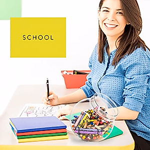 DilaBee Plastic Candy Jars with Lids for Candy Buffet - 3 Pack - 48 Oz Clear Cookie Jars for Kitchen Counter, Candy Dish for Office Desk, Home Storage Organizer & Party Table - Food Grade, BPA Free