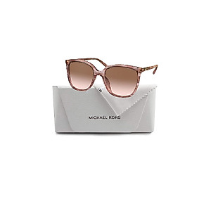 Michael Kors MK2137U 317513 57MM Rose Transparent/Brown Pink Gradient Square Sunglasses for Women+ BUNDLE With Designer iWear Eyewear Kit