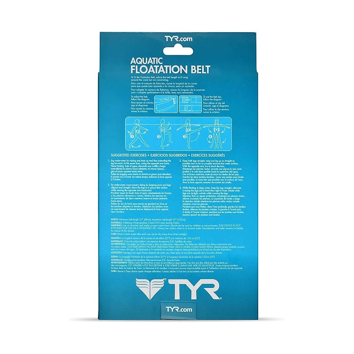 TYR Aquatic Foam Floatation Belt for Water Aerobics and Pool Exercise