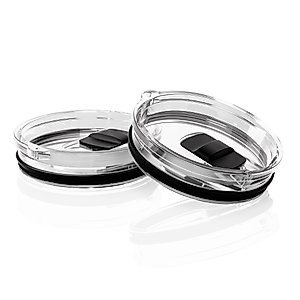 CeleVista 20 oz Tumbler Lid for YETI, 2 Pack Replacement Lids for YETI 20 oz Rambler, 10/24 oz Mug and 10 oz Lowball, Spill Proof Coffee Cup Covers with Magnetic Slider for Outdoor, Gift, BPA Free