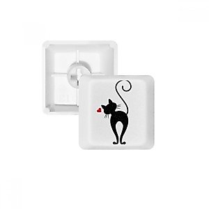DIYthinker Heart-Shape Cat Sihouette Animal Keycap Mechanical Keyboard PBT Gaming Upgrade Kit