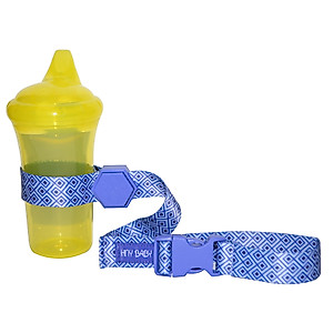 Sippy Cup Straps for Baby Bottle Toy Leash Stroller High Chair Strap Boys Girls (Blue)