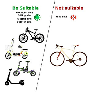 DRCKHROS Handlebar Bike Mirror E-bikes Mirrors Safe Clear Glass Mirrors, Anti-Shake 360° Rotatable High-Definition Shockproof Explosion-Proof Wide-angle Bicycle Rear View Mirror …