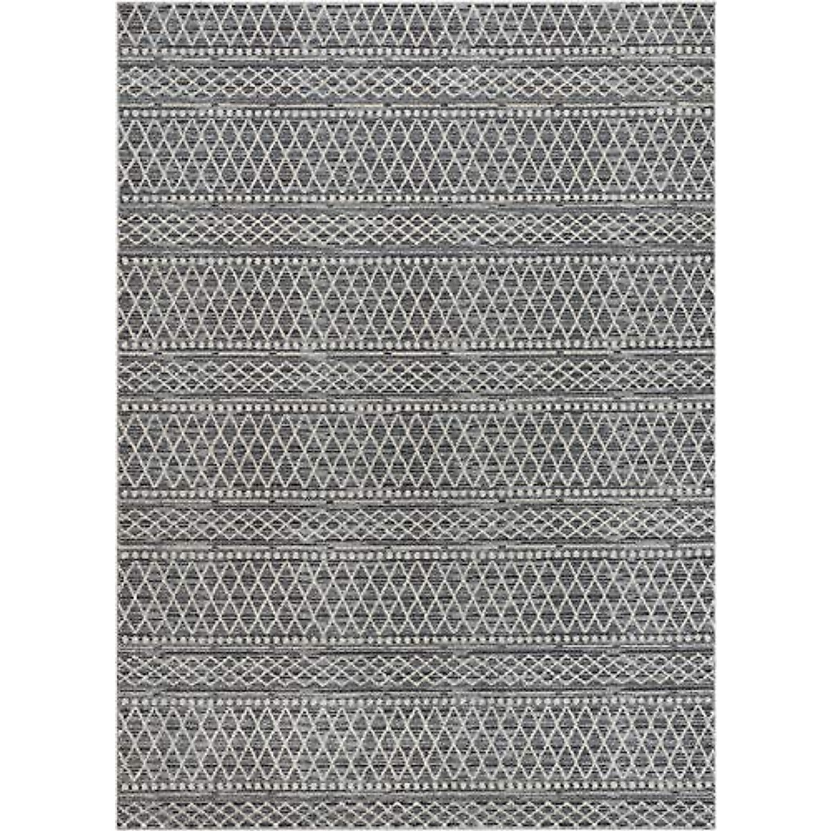 Well Woven Keller Blue Vintage Stripes Pattern Area Rug 8x11 (7'10" x 10'6")