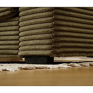 Left Facing Oversized Modular Sectional Sofa Two-Piece Cloud Couch with Extra Wide Chaise Lounge, Corduroy Upholstered L Shaped Loveseat Sofa&Couches for Living Room Apartment