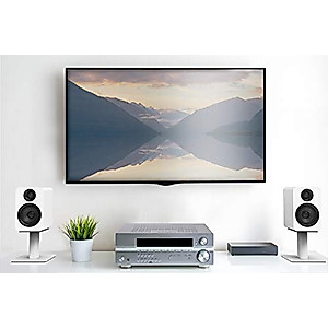 Kanto YU Passive 4" Passive Bookshelf Speakers with 1" Silk Dome Tweeter | External Amplifier Required | Pair | Matte White