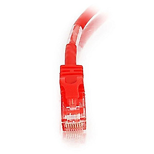 C2G 27861 Cat6 Crossover Cable - Snagless Unshielded Network Crossover Ethernet Cable, Red (3 Feet, 0.91 Meters)