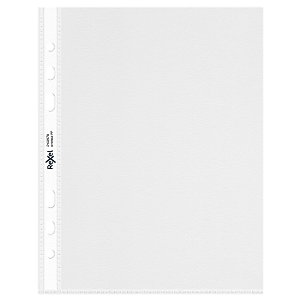 Rexel Ecodesk A5 Punched Pockets, Pack of 30, 100% Recyclable, Made of 80% Recycled Material, Eco Friendly, Embossed mat Surface, 2102579, Clear